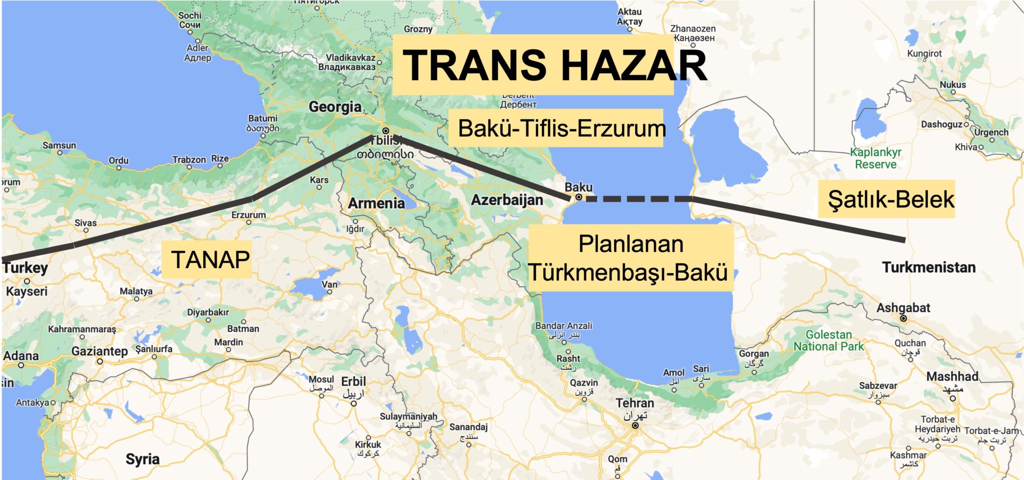 Avaza Zirvesi ve Trans Hazar Doğalgaz Boru Hattı | Politik Merkez